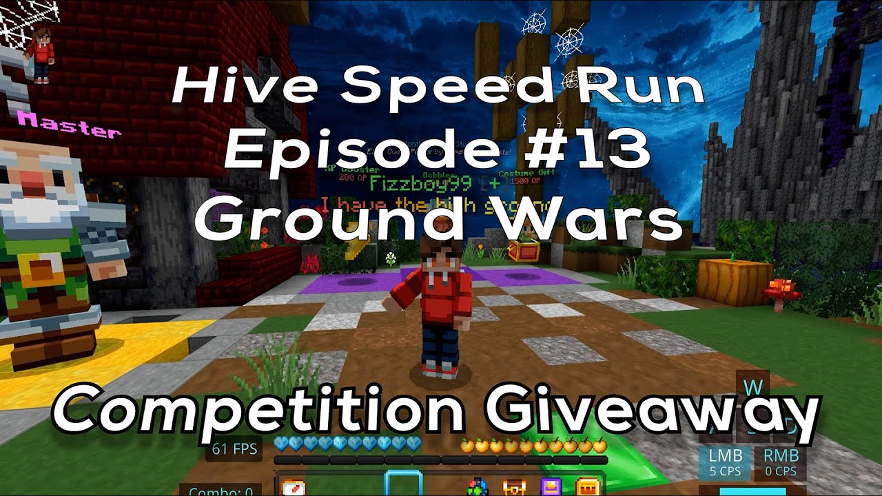 Minecraft Hive GIVEAWAY - Speed Run - Episode 13 - Ground Wars - YouTube