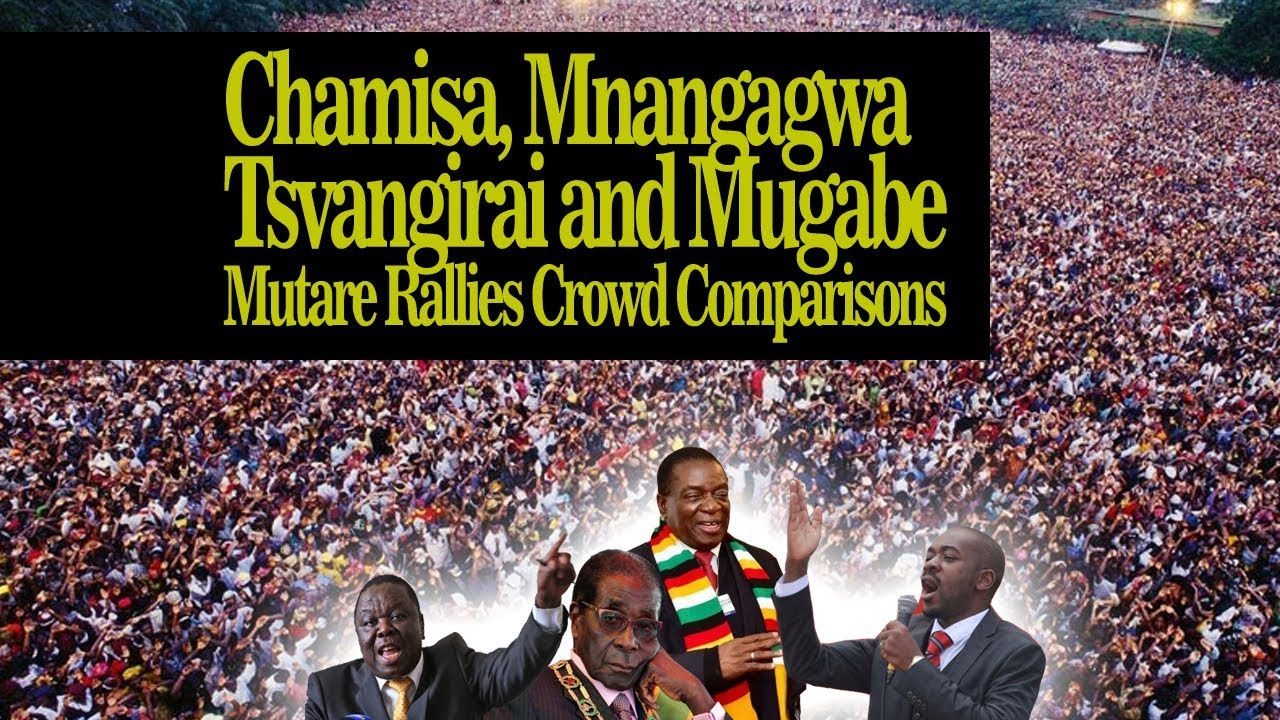 Chamisa, Mnangagwa, Tsvangirai& Mugabe Mutare Rallies Crowds Comparison ...