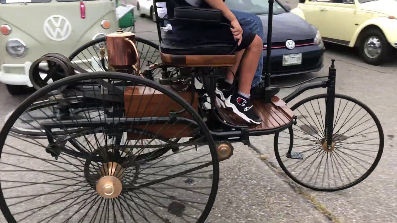 1886 Benz Patent Motorwagon -- exact replica - YouTube