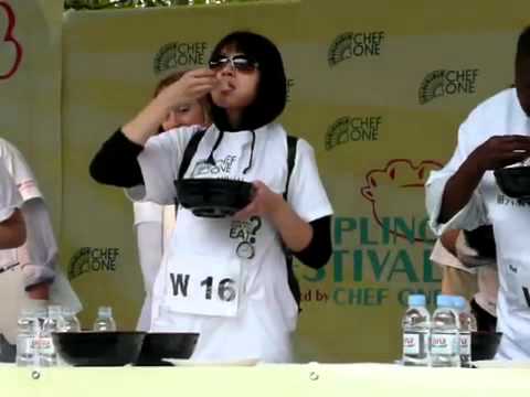 2009 Chef One Dumpling Eating Contest Women's Division - New York ...