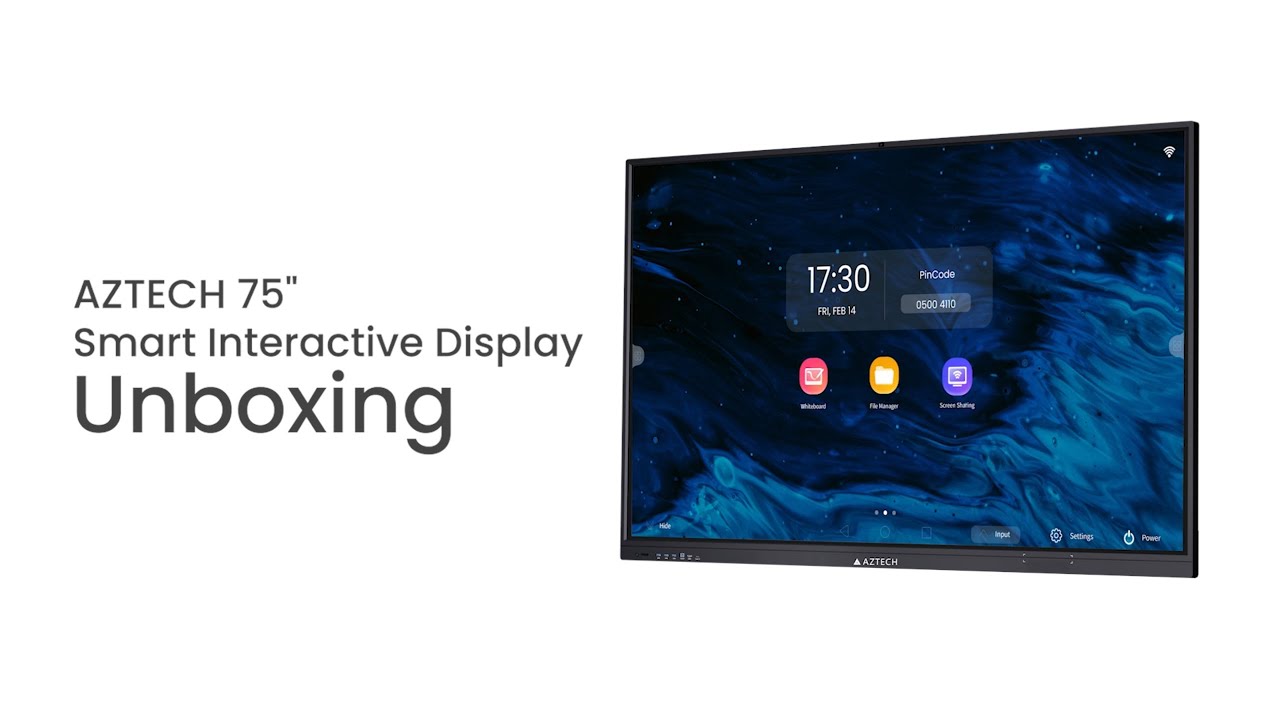 AZTECH IdeaFlow Smart Interactive Display | UNBOXING - YouTube