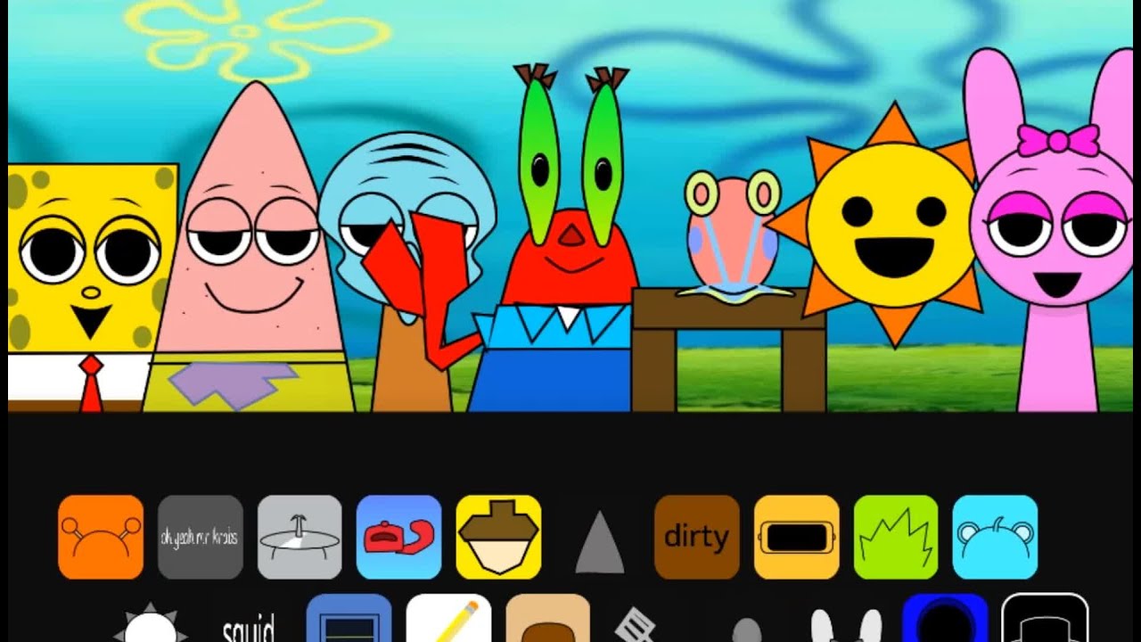 Incredibox Sprunki SpongeBob Mod Animated - YouTube