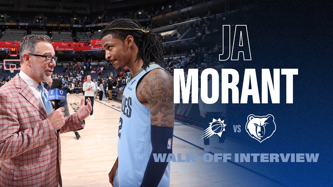 Ja Morant Walk Off Interview | Grizzlies vs. Suns - YouTube