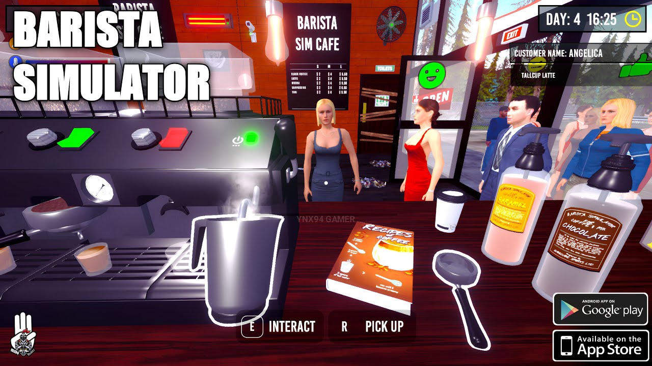 Barista Simulator Mobile Gameplay&Tutorial - YouTube
