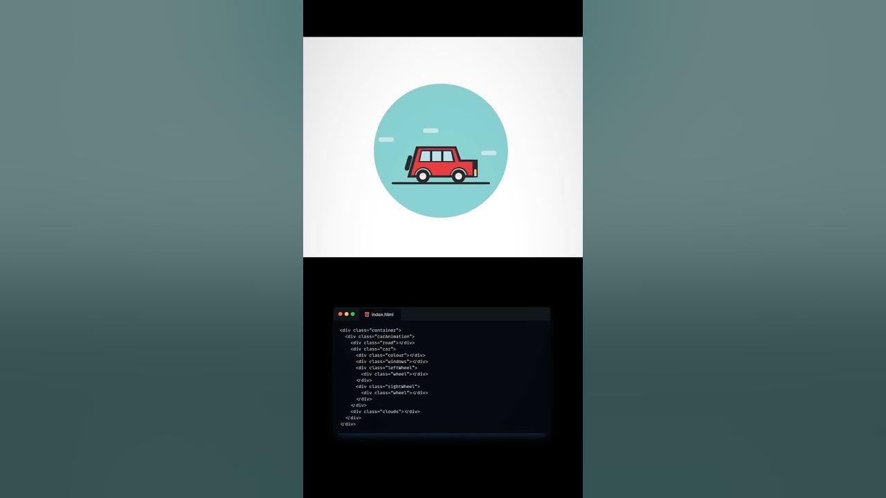 Car Animation Using Css And Html🧑‍💻 Coding Programming 2024 Cssanimations Csstricks Htmlcss
