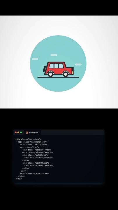 Car Animation Using Css And Html🧑‍💻 Coding Programming 2024 Cssanimations Csstricks Htmlcss