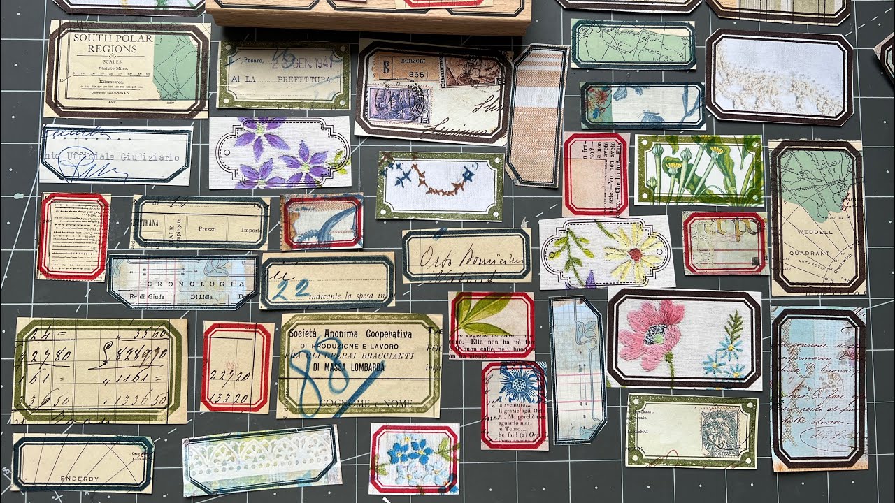 #roxysweeklychallenge2025 |WEEK 13 | fun hand stamped labels - YouTube