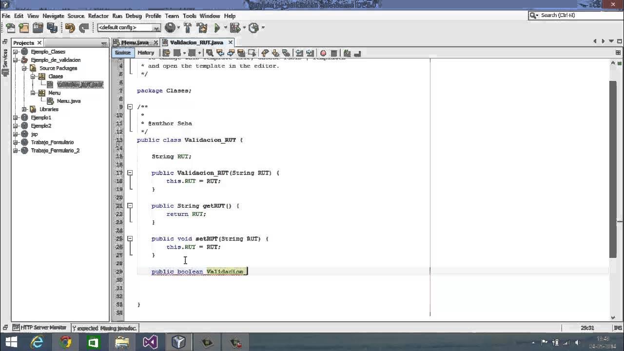 Validación De Rut En Java Por Consola Netbeans 80 Chile Youtube