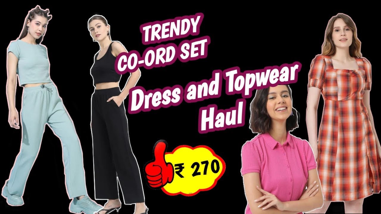 MYNTRA Co-Ord Set | Starting Rs.270/- | Dress and Tops| Try On & Review ...