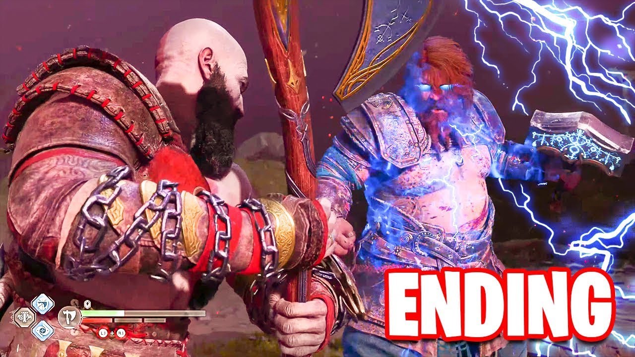 God of War Ragnarok Part 13 - Final Boss - ‍ඕඩින්,වැල්කරි ‍රැජින හා ...