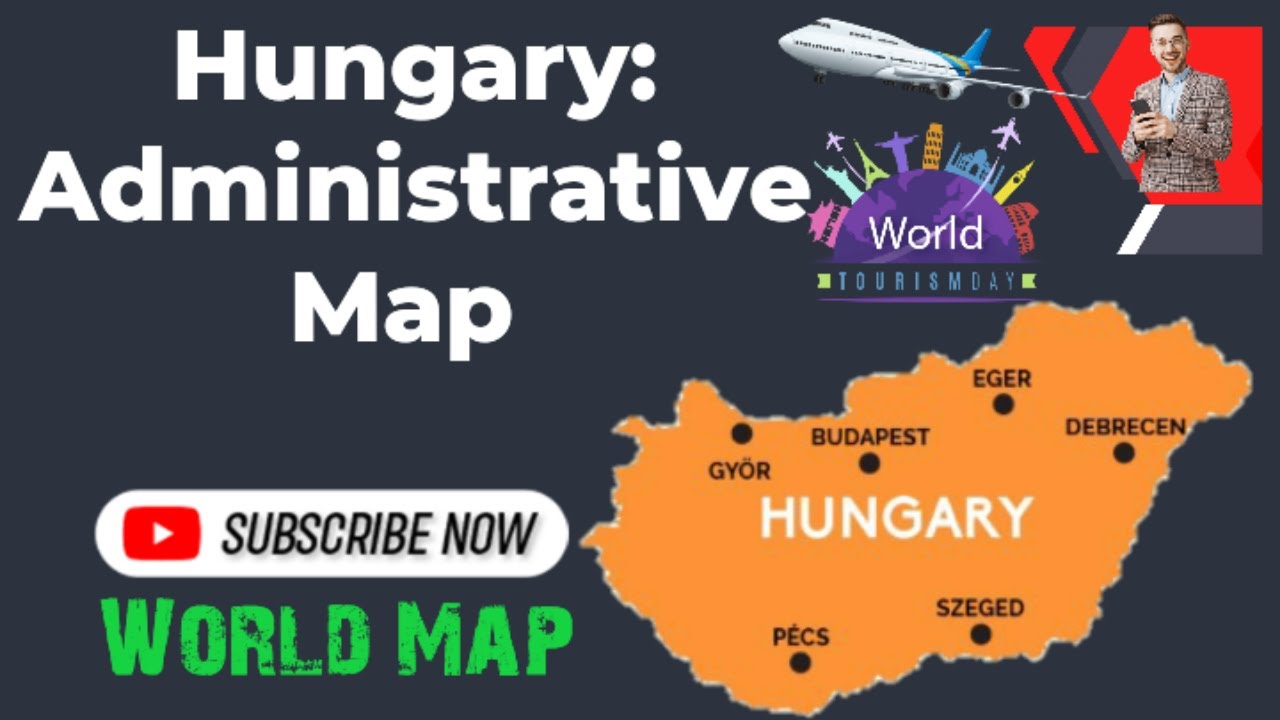 Hungary: Administrative Units With Capital Budapest and Int'l Border ...