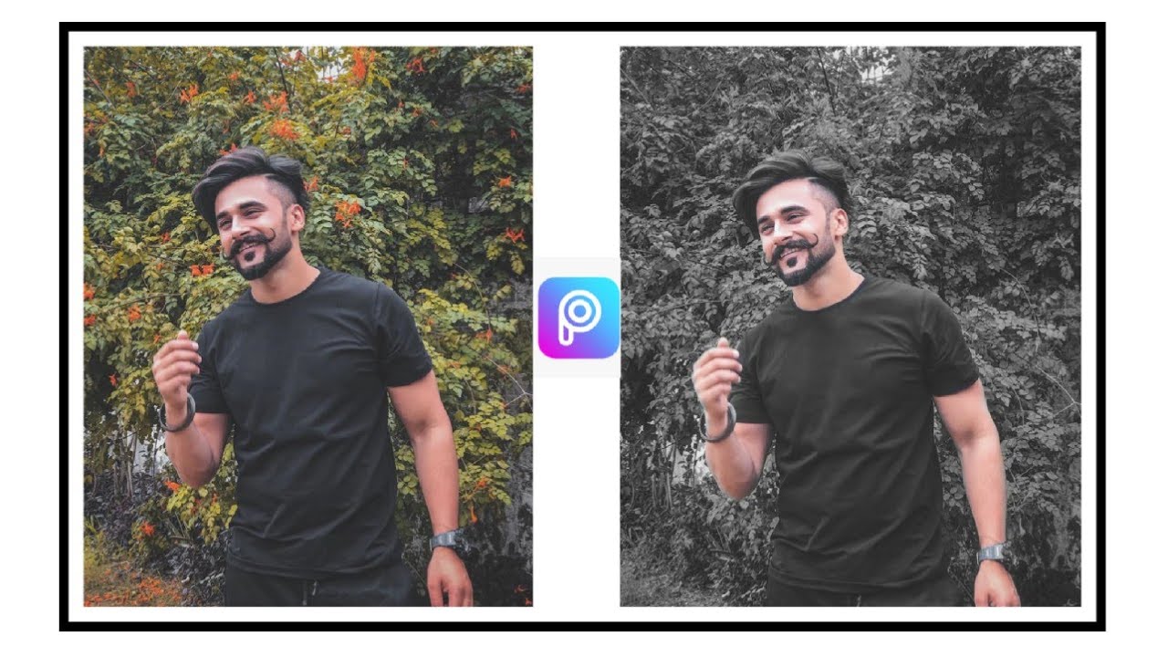 Black and | White photo editing in pic arts | photo editing tutorials ...