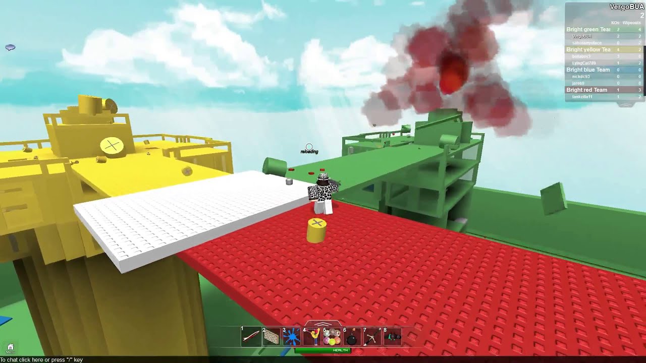 Roblox Team Deathmatch-RED VS BLUE VS YELLOW VS GREEN - YouTube
