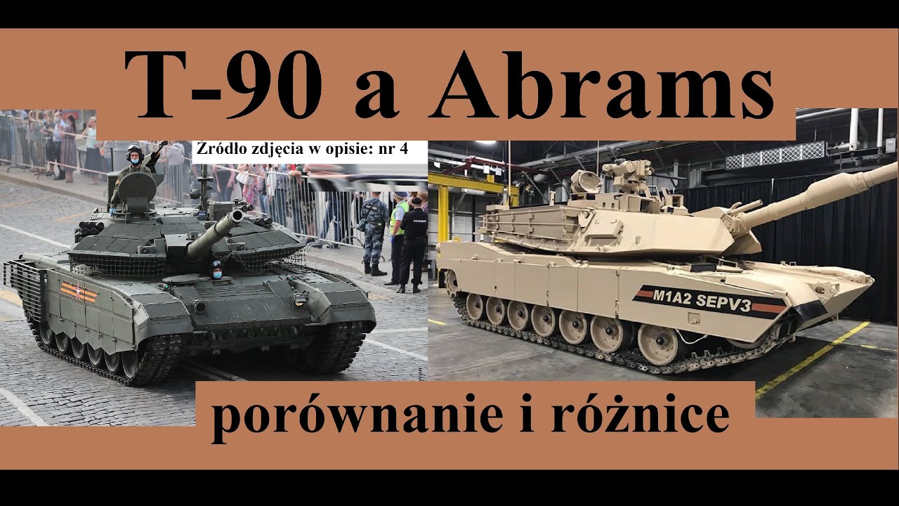 T-90 a Abrams - porównanie i różnice - YouTube
