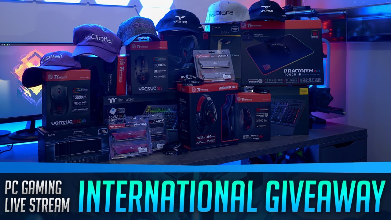 PC Gaming Live Stream International Giveaway - YouTube