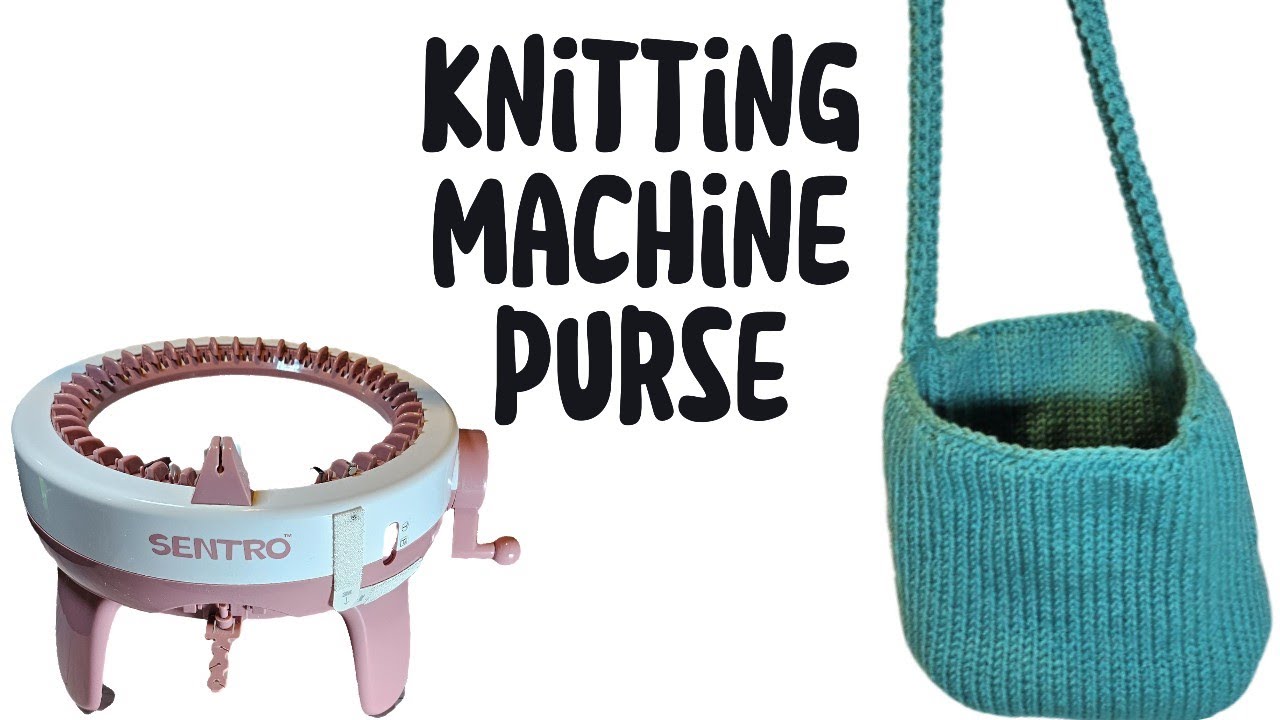 How to Knit a Round Purse | SENTRO | KNITTING MACHINE - YouTube