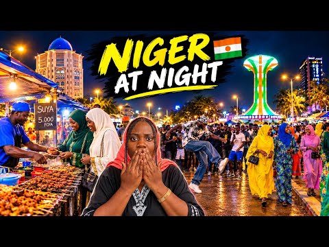 NIGER BEI NACHT 🇳🇪 Ist es sicher, Niamey nach Einbruch der Dunkelheit zu erkunden? (Schockierend)