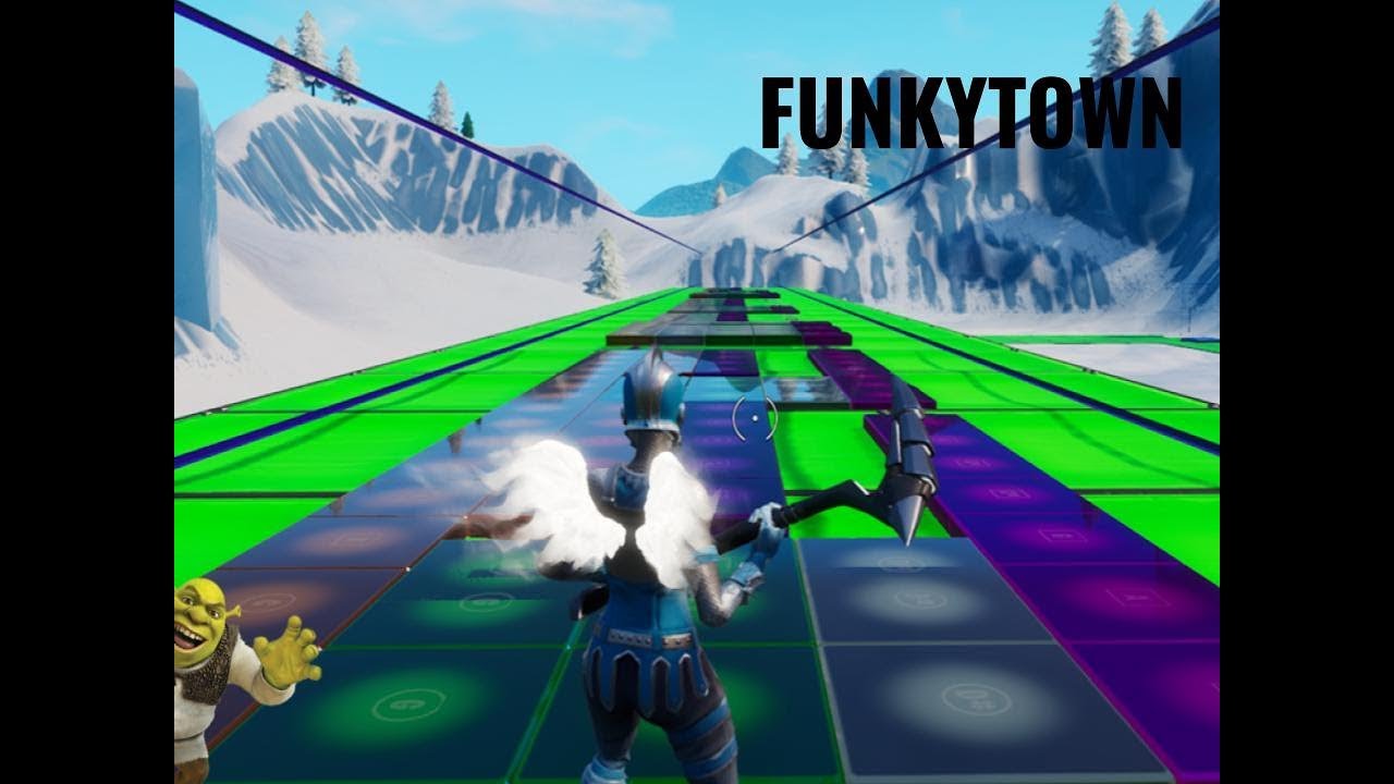 FUNKYTOWN Played by Note Blocks in Fortnite! - YouTube