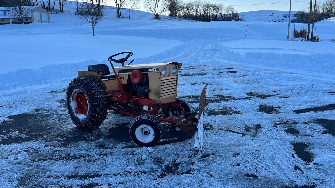 case 195 lawn tractor - YouTube