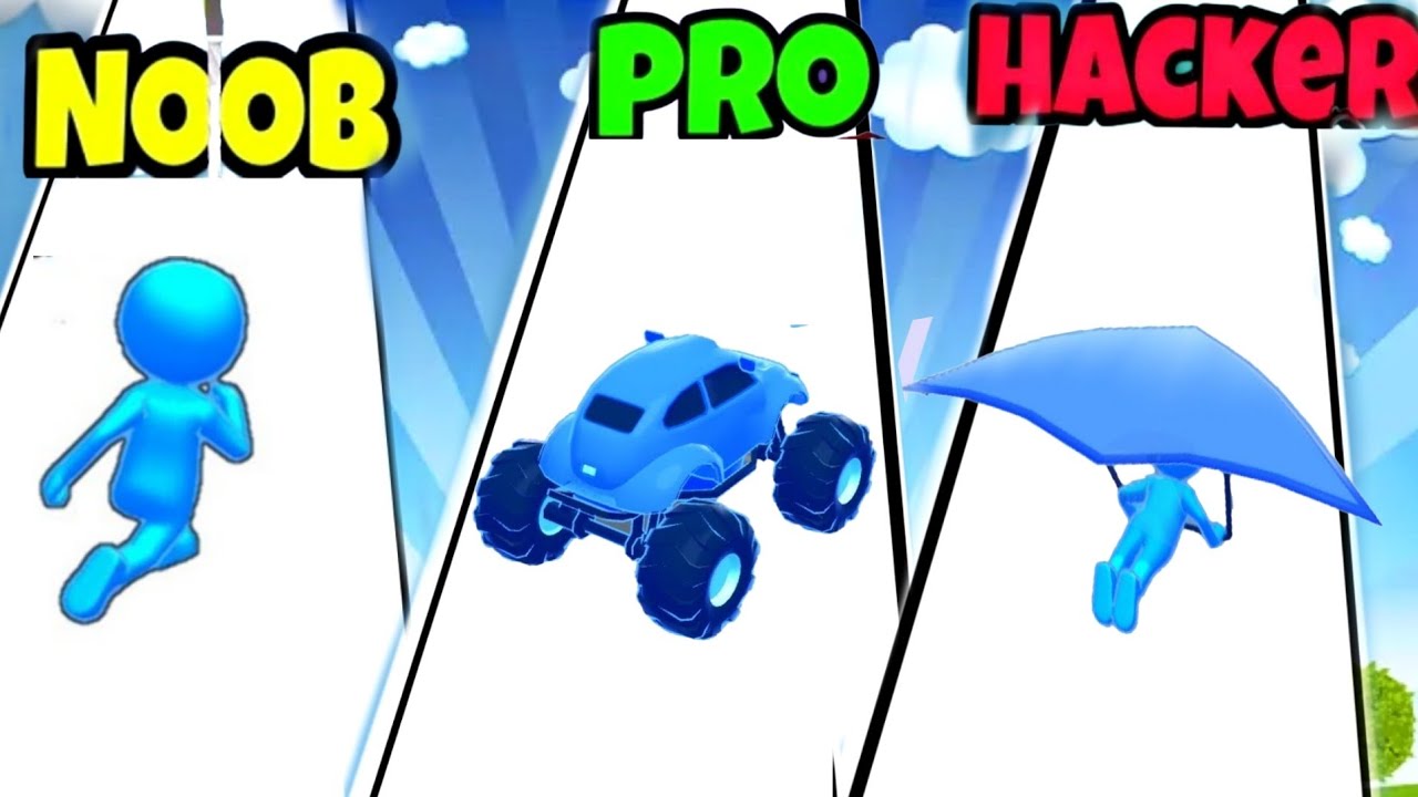 Noob vs Pro vs Hacker Shape shifting game with oggy and jack - YouTube