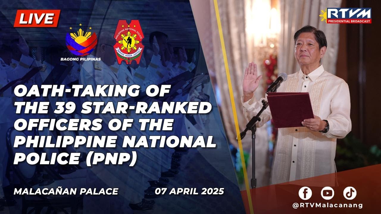 Oath-taking of the 39 Star-Ranked Officers of the Philippine National ...