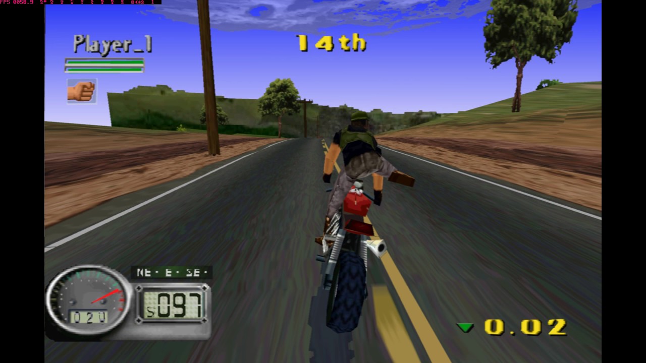 Road Rash 3D (ePSXe v.2.0.5. PC) demo. - YouTube