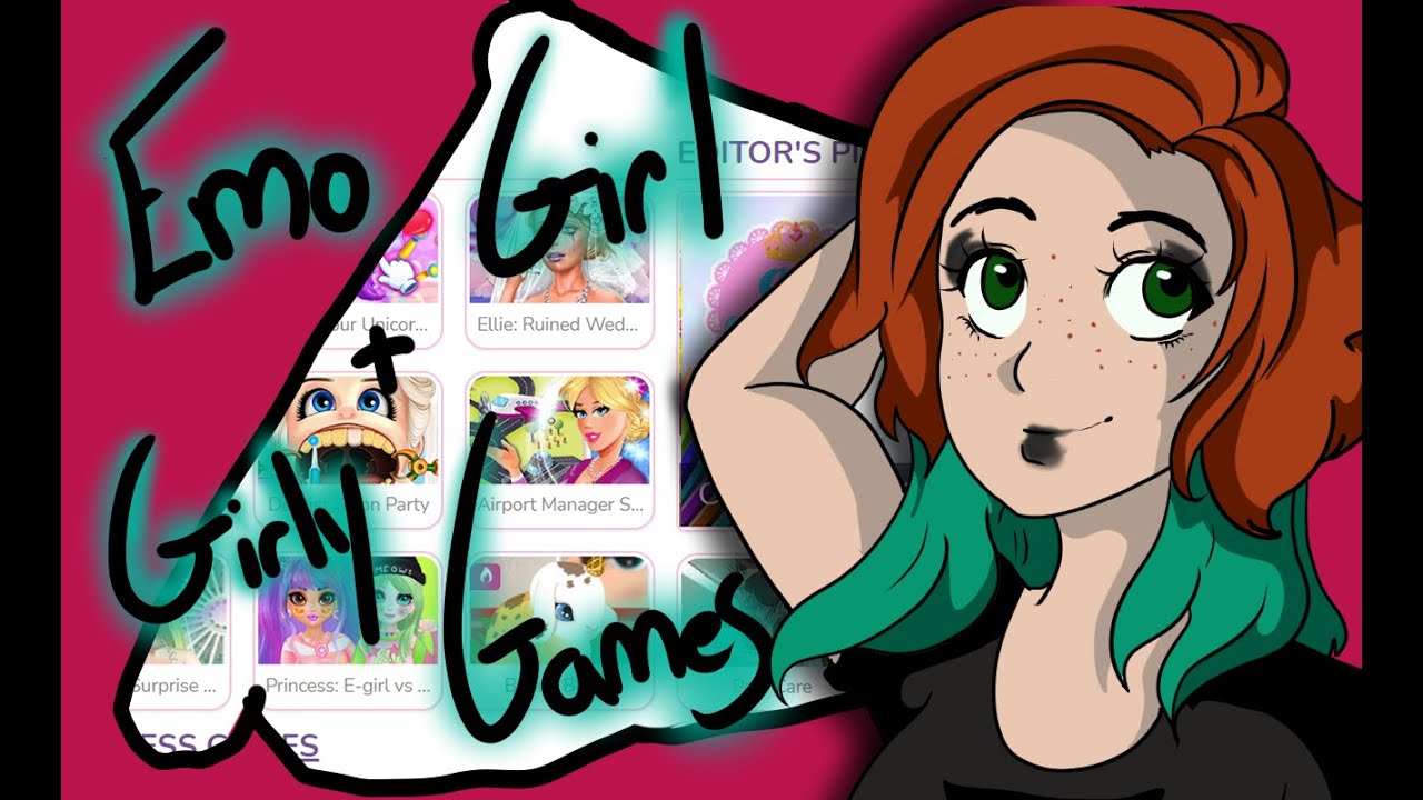 Old School Emo Plays Girly Games - YouTube