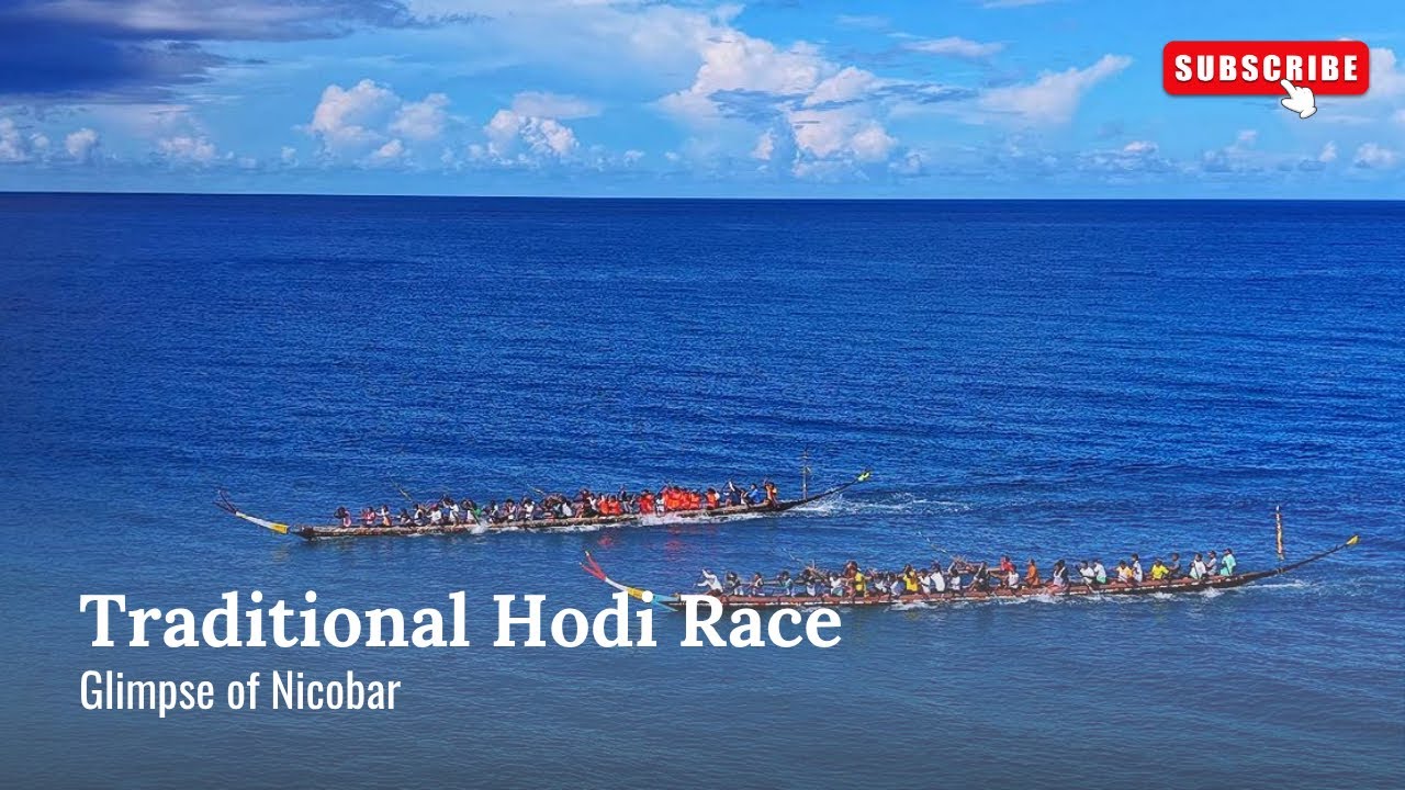 Nicobari Traditional Hodi race shot by drone - YouTube