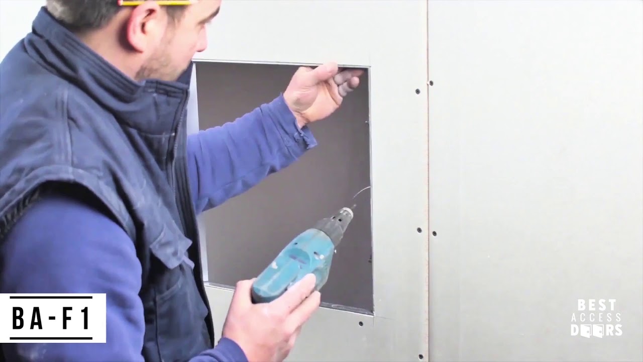 How Do You Attach an Access Panel to the Wall? BA-F1 Drywall Access ...