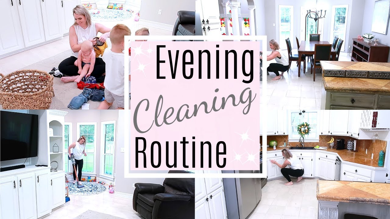 NIGHT TIME CLEANING ROUTINE | EVENING CLEANING MOTIVATION | Amanda ...