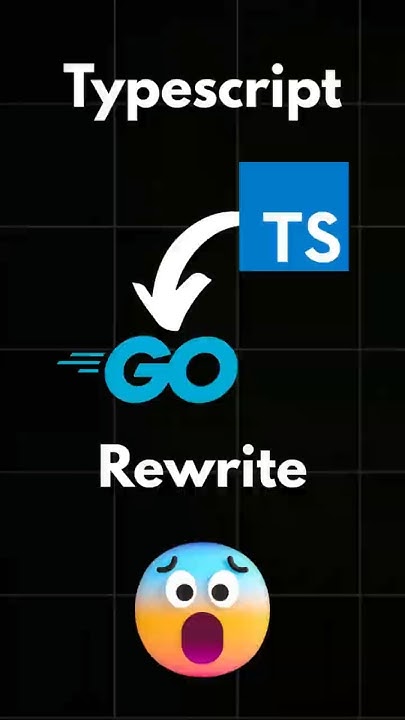 Goodbye JavaScript? TypeScript Compiler is Moving to Go! #shorts #typescript #golanguage - YouTube