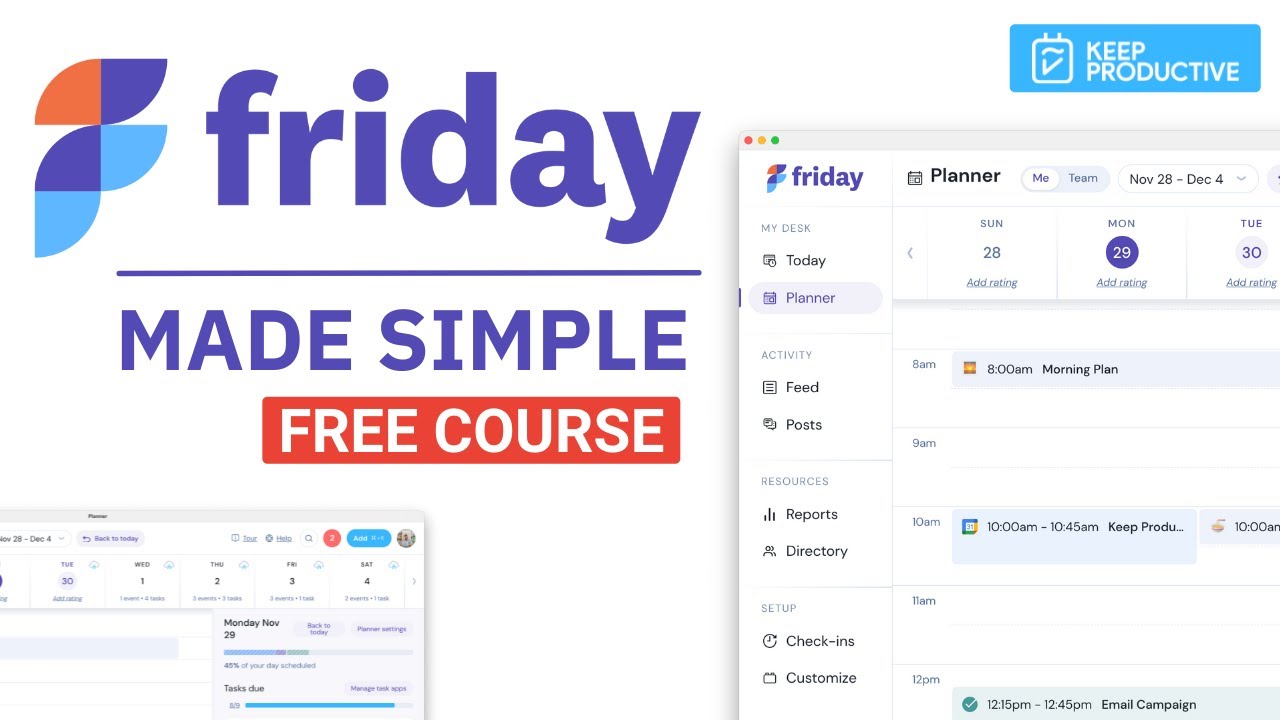 Learn Friday - Planners, Goals & Check-ins - YouTube