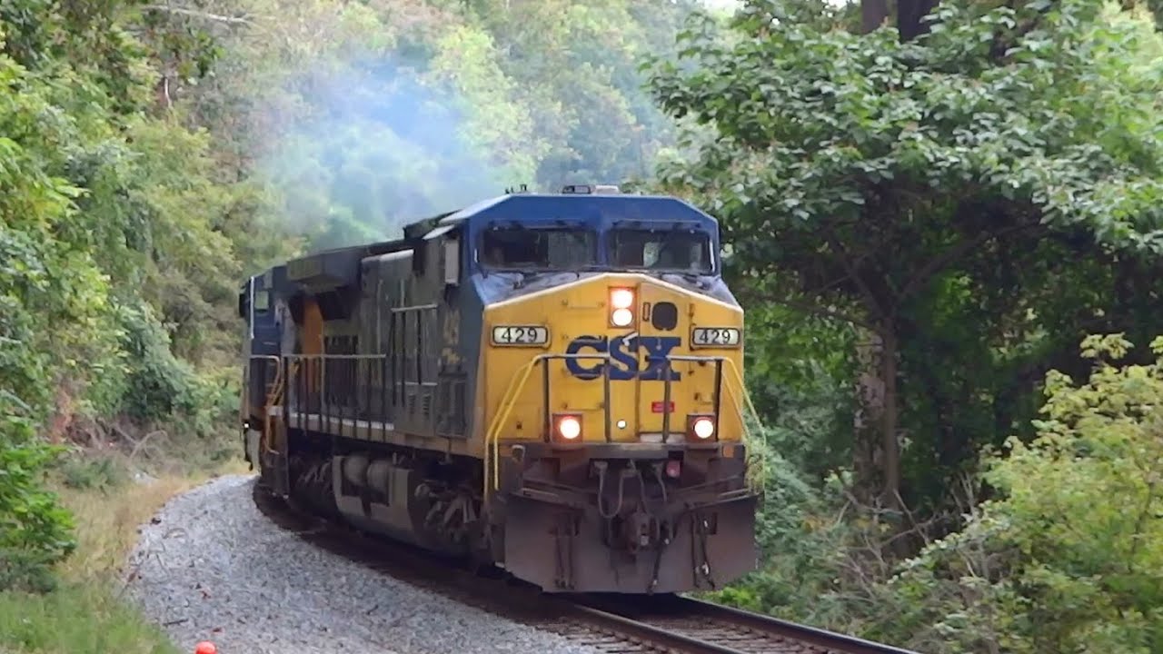 CSX Train Under Interstate 95 - YouTube