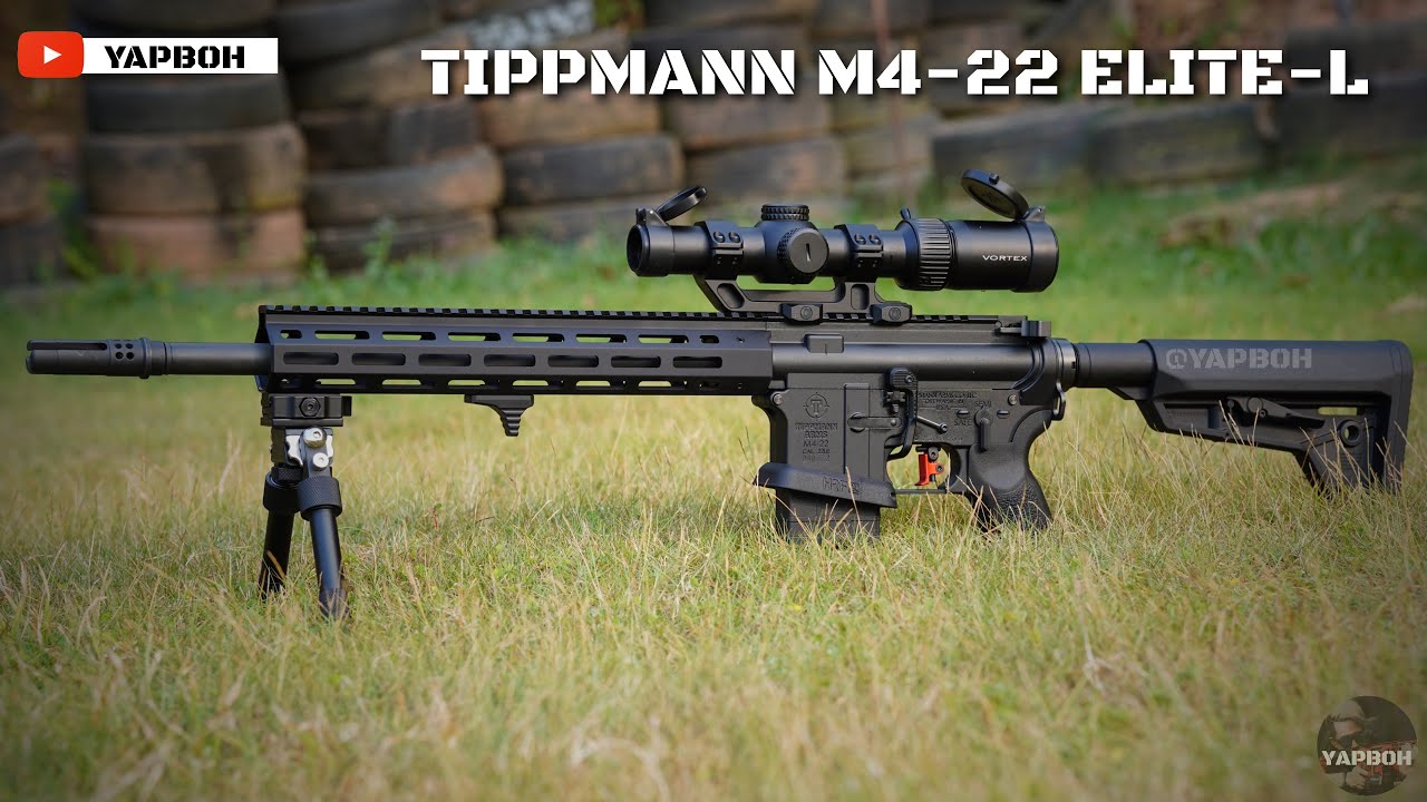 Review ปืนยาวลูกกรด TIPPMANN M4-22 ELITE - L | YAPBOH - YouTube