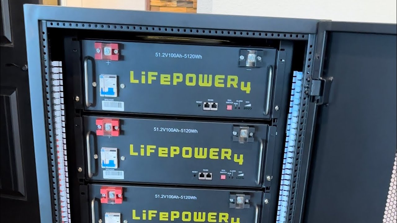 EG4 batteries and rack set up by Signature Solar - YouTube