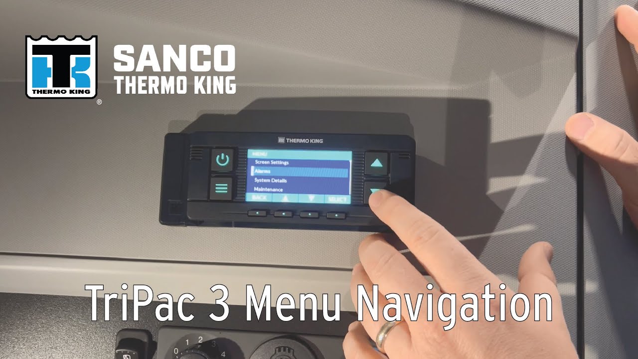 TriPac 3 Menu Navigation - Sanco Thermo King - YouTube