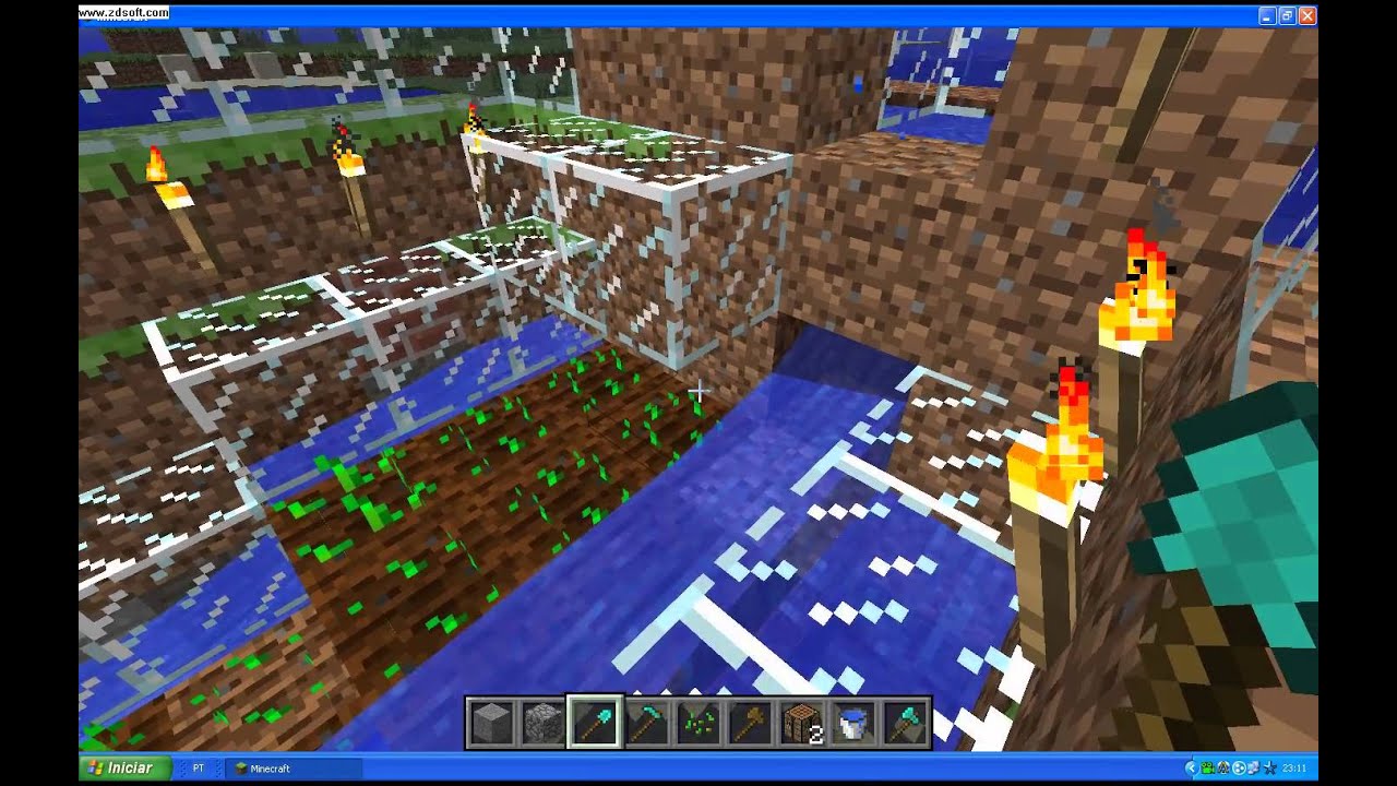 Plantação de trigo simples de Minecraft - YouTube
