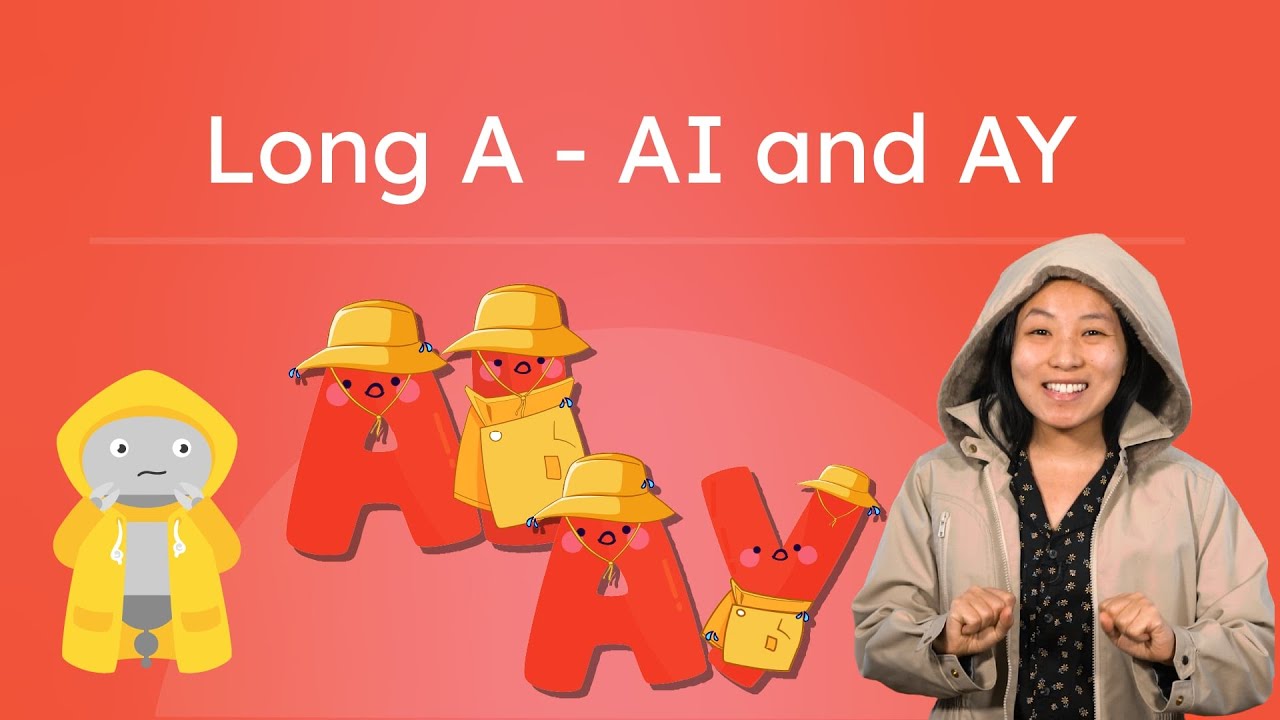 Long A - AI and AY - Vowel Team Practice for 1st-Grade Readers - YouTube