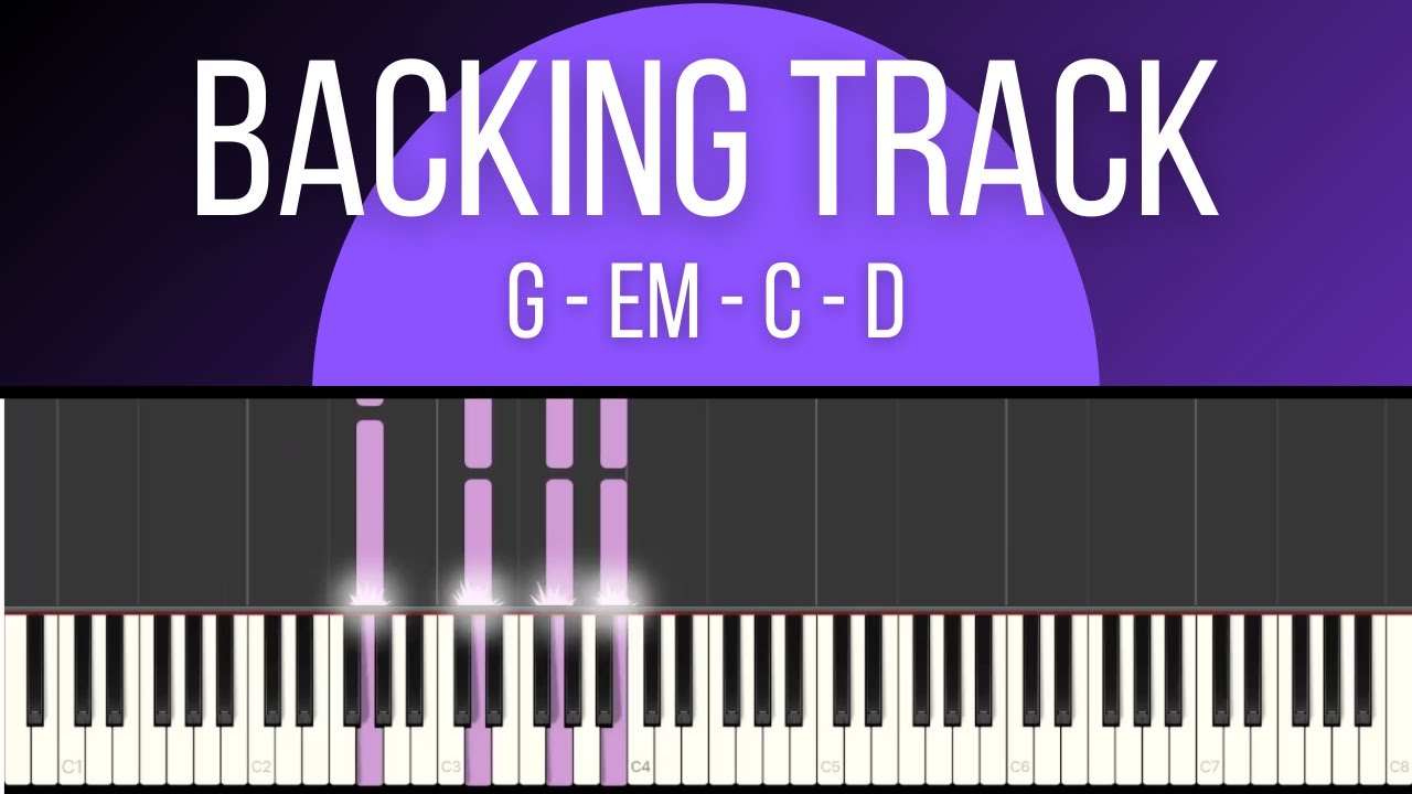 Backing Track | G Major | G - Em - C - D | 85bpm - YouTube