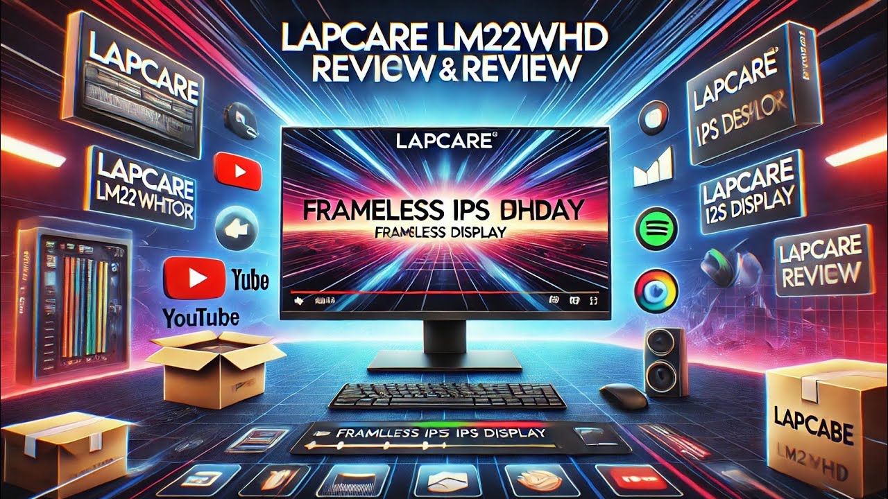 Lapcare LM22WHD Monitor Unboxing & Review | Frameless IPS Display 22 ...