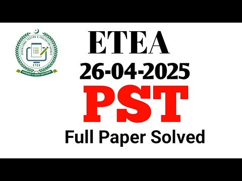 PST Paper 26-04-2025 : Today 26-04-2025 Pst Paper Complete Paper - YouTube