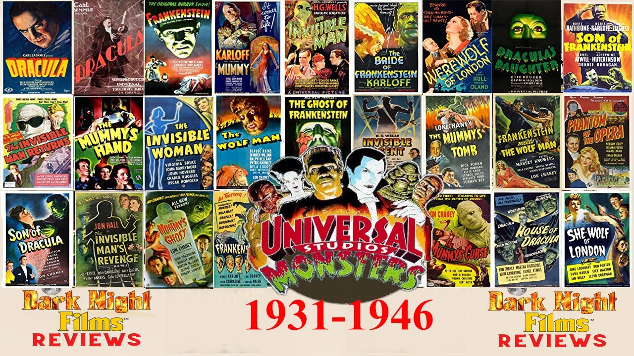 Universal Monsters Complete (1931-1946) - Movie Review - YouTube
