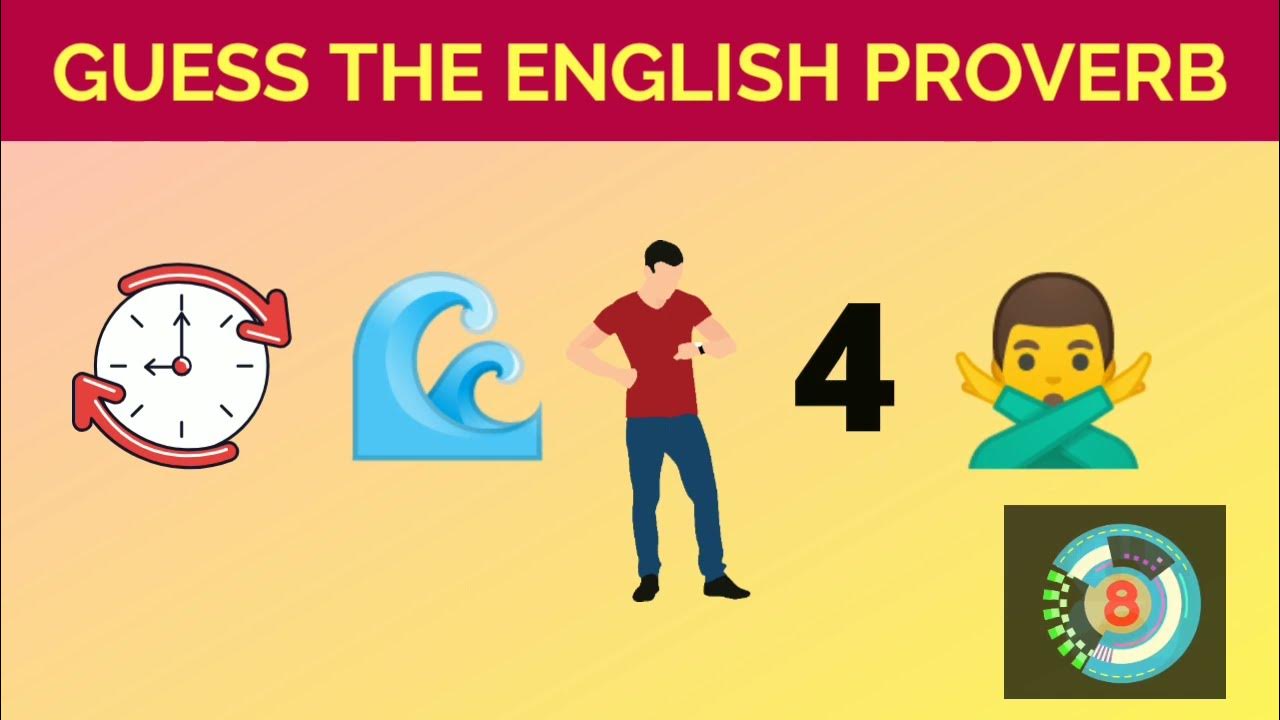 Guess the English Proverb by emojis Part-2 | Lockdown game 🤔 - YouTube