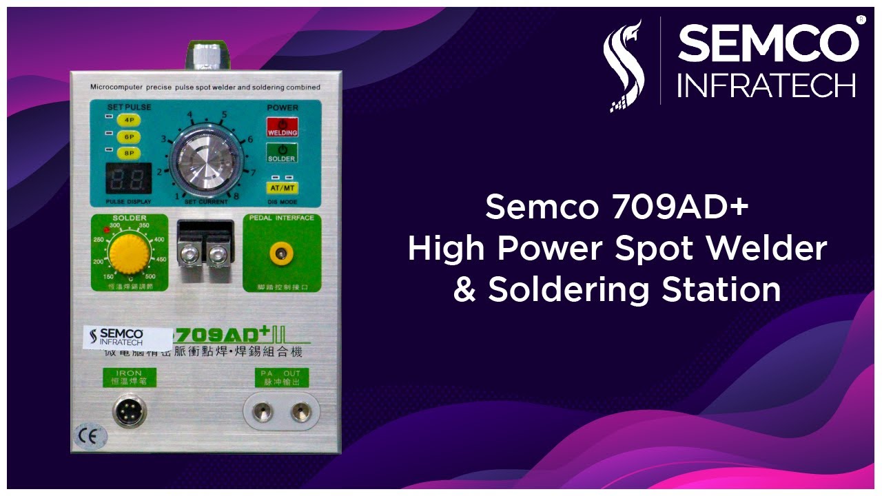 Semco 709AD+ High Power Spot Welder & Soldering Station - YouTube