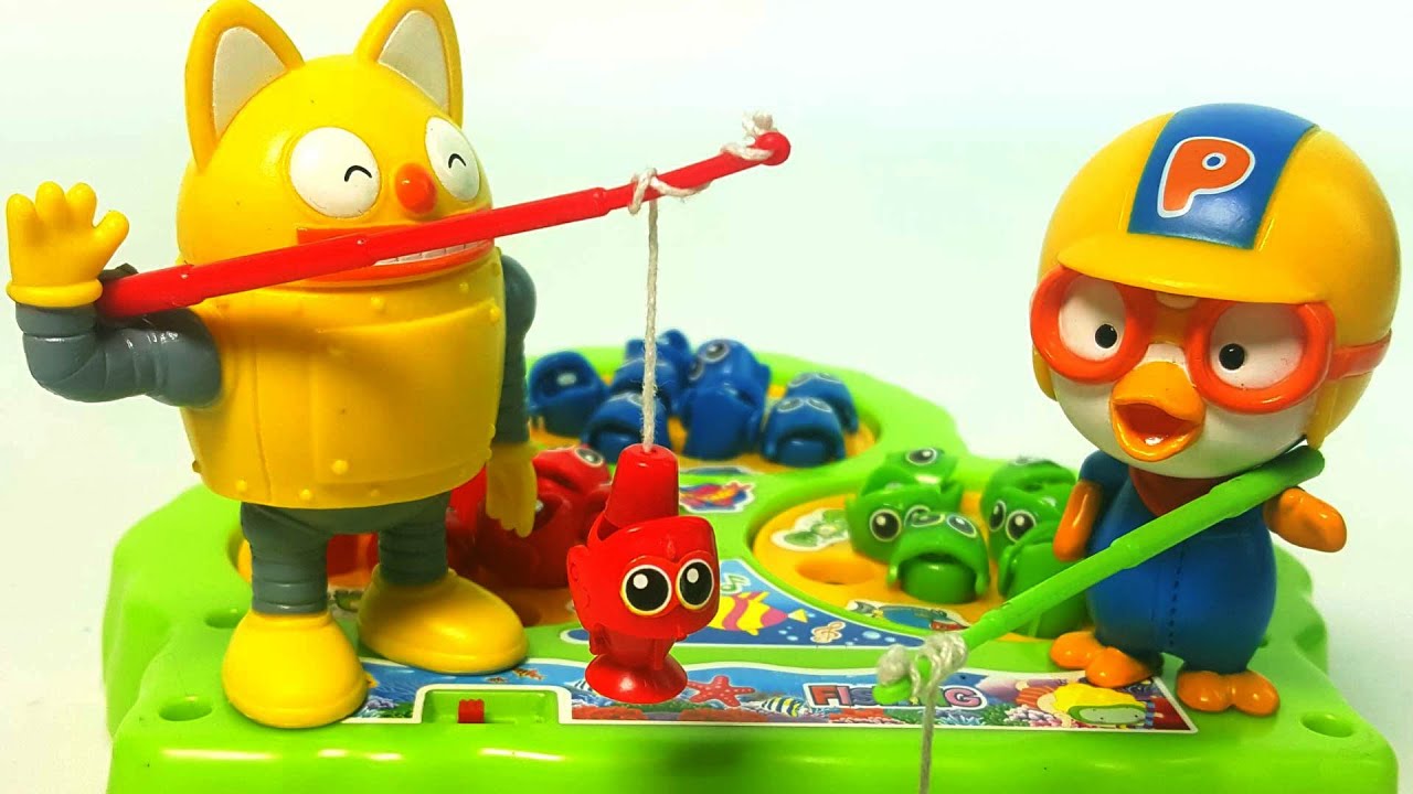 [장난감TV]뽀로로와 노래해요 뽀로로 로디 인형 자석 물고기 낚시놀이 장난감 동영상 Pororo Fishing Toy - YouTube