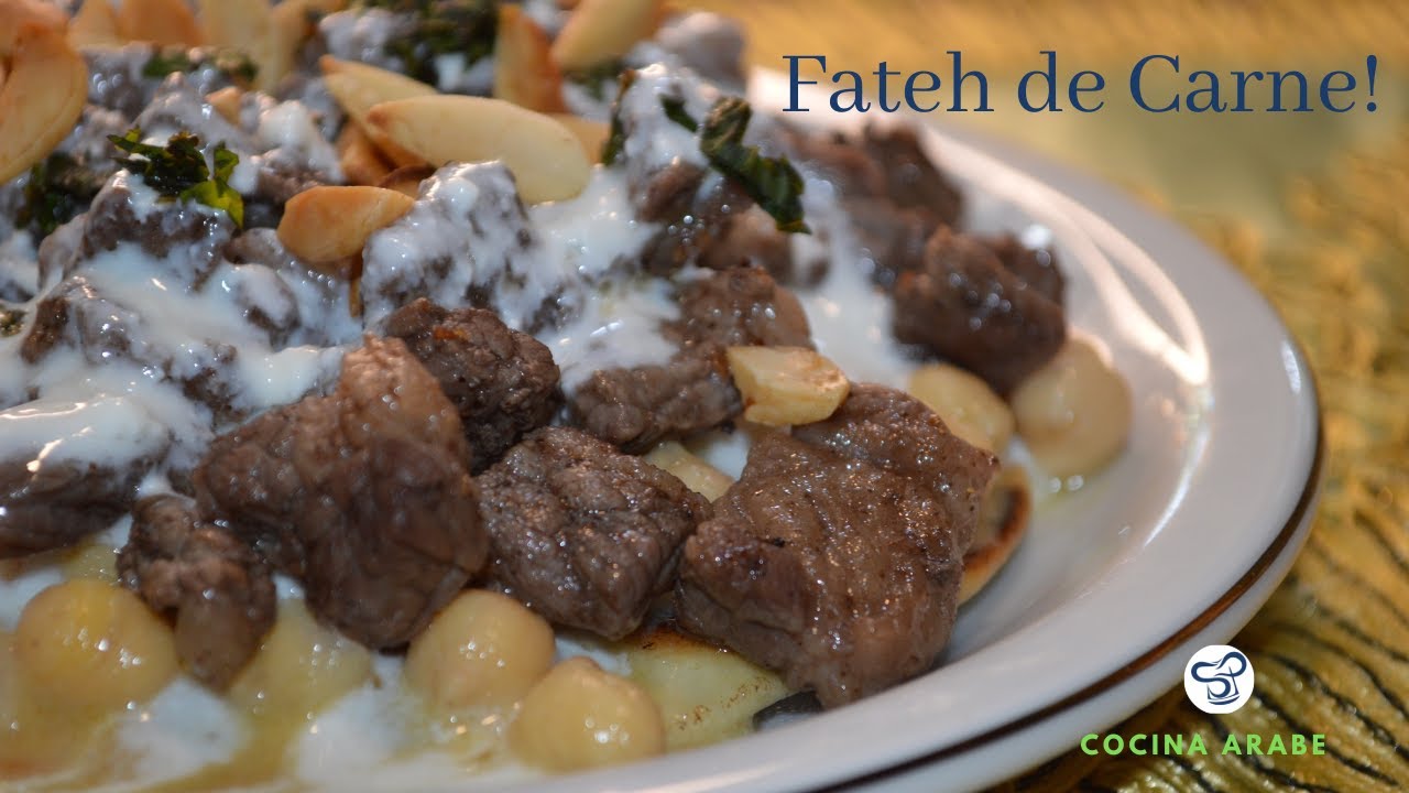 Fateh de carne de cordero , un clásico de la cocina Árabe! - YouTube