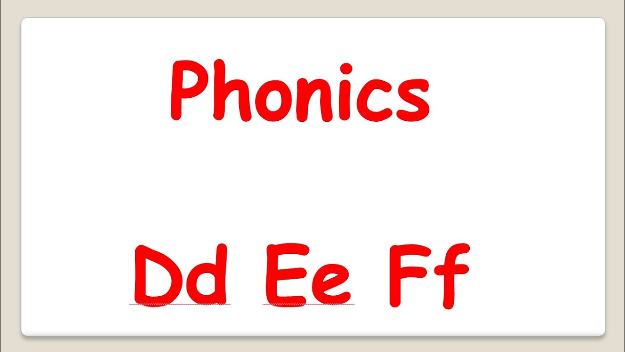 English Phonics DEF. Английский алфавит. Буквы DEF. - YouTube
