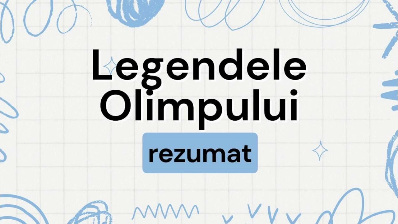 Legendele Olimpului REZUMAT - YouTube
