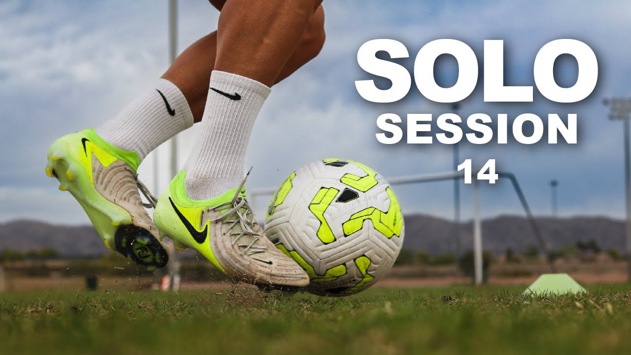 Solo Soccer Training Session 14 | Improve Ball Control - YouTube