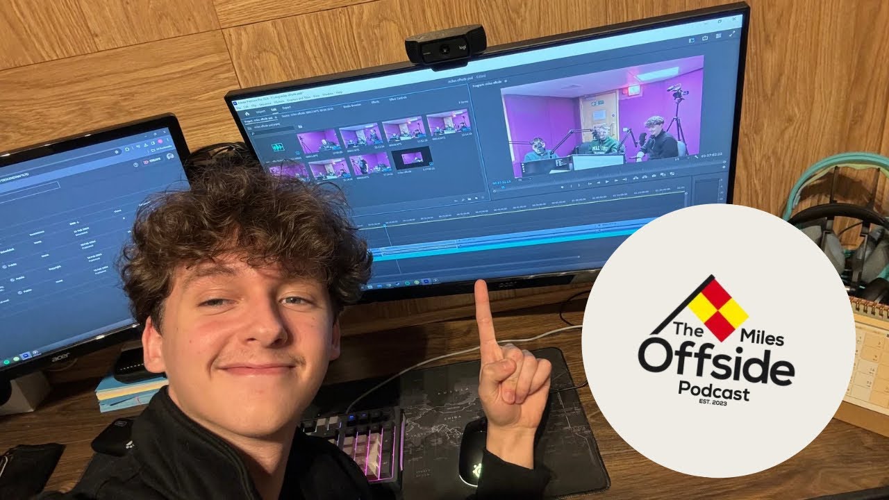 Behind The Scenes of the Miles Offside Podcast! - YouTube